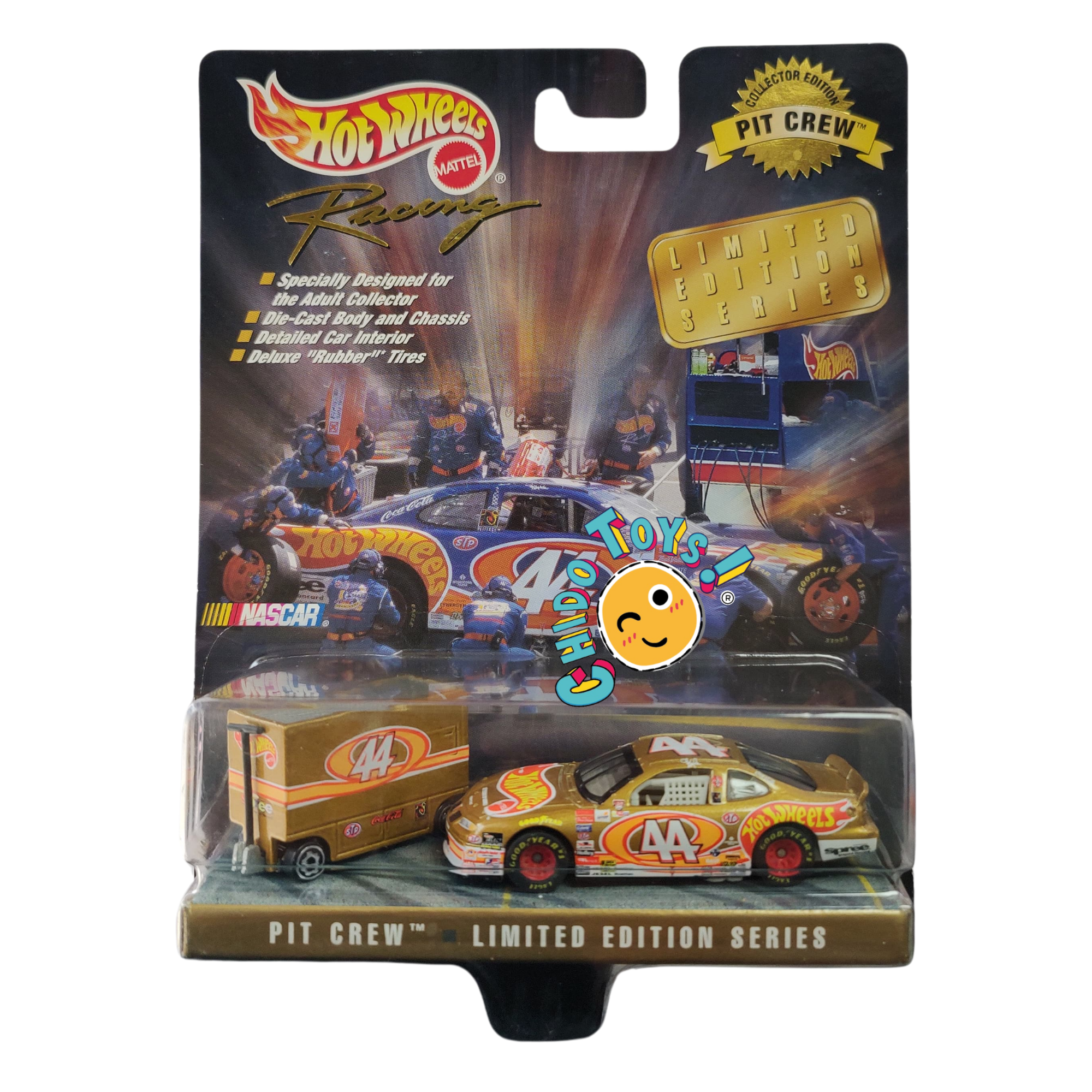 Hot Wheels Racing Pit Crew 1998 – Pontiac Grand Prix #44 Gold & Tool B ...