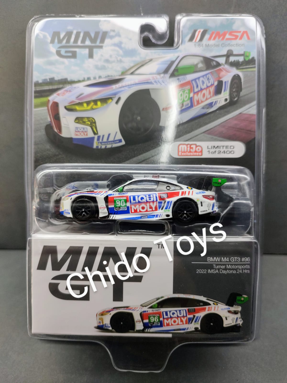 Auto a escala marca Mini GT, Modelo BMW M4 GT3 IMSA DAYTONA 24HRS 2022 ...